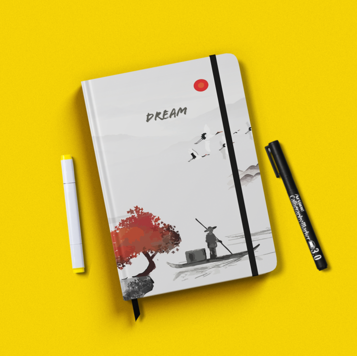 Buku Notebook Catatan Hardcover A5 | Landscape Cover Notebook Buku ...