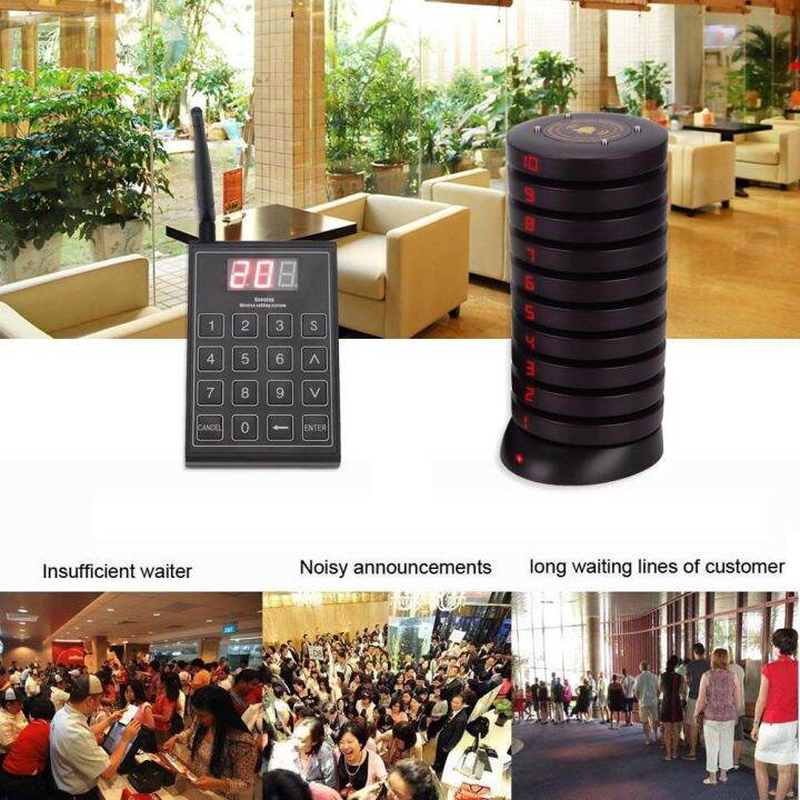 【ส่งฟรี】WeekW SU-680 Restaurant Wireless Pager Queuing Restaurant Pager ...