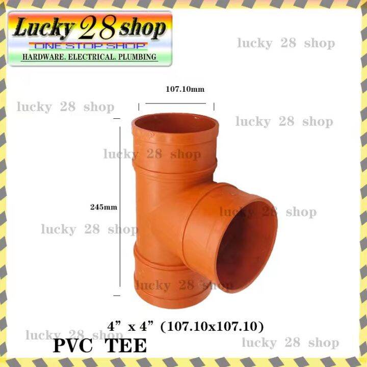 ORANGE PVC SANITARY TEE FITTINGS | Lazada PH