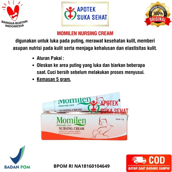 MOMILEN NURSING CREAM 5 GRAM | Lazada Indonesia