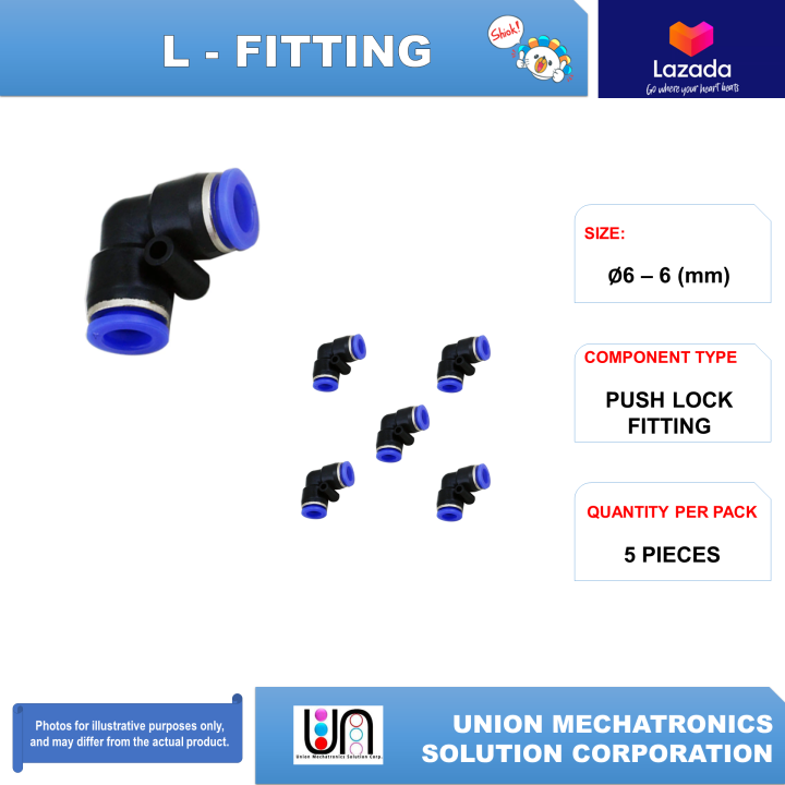 SMC Pneumatic Fittings 2-Way L-Type Connector Quick Release Pneumatic ...