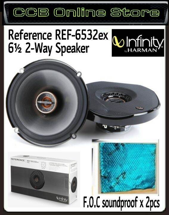 Infinity Reference REF-6532ex Reference Series 6-1/2" 2-Way Car Speakers - 55 Watts RMS / 165 ...