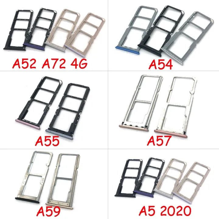 Slot Socket Sim Card Tray Holder For OPPO A52 A72 A54 A55 A57 A59 A5 ...