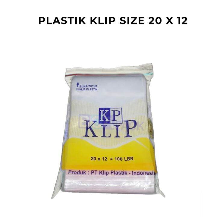 PLASTIK KLIP SIZE 12 X 20 - KANTONG KLIP KP BENING 12X20 ISI 100LEMBAR ...