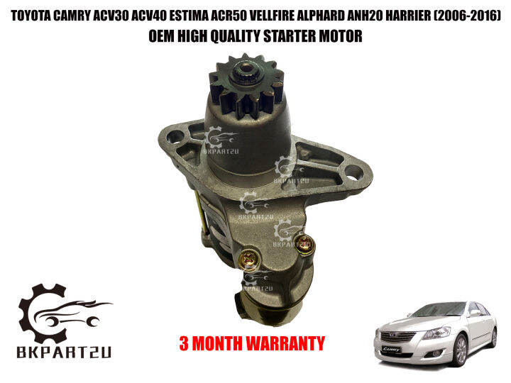 TOYOTA CAMRY ACV30 ACV40 ESTIMA ACR50 VELLFIRE ALPHARD ANH20 HARRIER (2006-2016) STARTER MOTOR 3 ...
