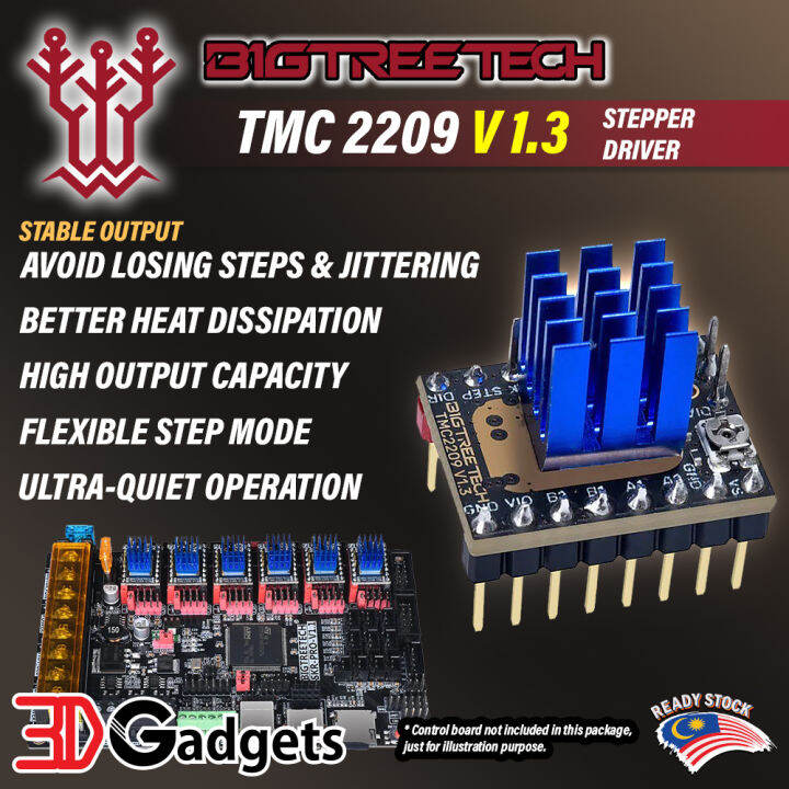 BIGTREETECH TMC 2209 V1.3 Ultra Quiet Stepper Motor Driver for FDM 3D Printer | Lazada