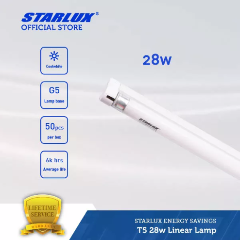 STARLUX 28W T5 Electronic Lamp Set Adaptor for T8 Fixture with Lamp ...