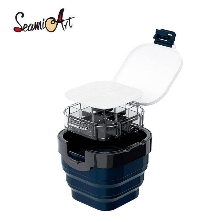 SeamiArt Superior Folding Multi-Functional Bucket PaintBox With Palette ...