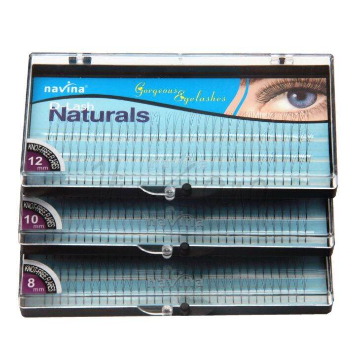 Navina 3D false Eyelashes 102 cluster D curl 0.07 | Lazada PH