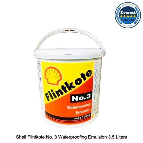 【READY STOCK】 ♩Shell Flintkote No. 3 Waterproofing Emulsion 3.5 Liters ...