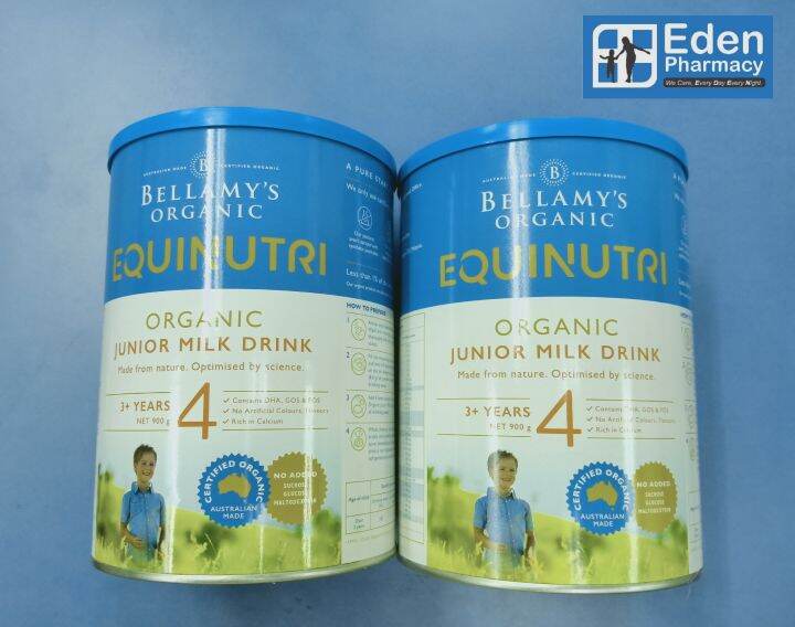 Bellamys Organic Equinutri Junior Milk Drink 3+ Years ( Bellamy Milk Step 4 ) 900g x 2 tins | Lazada