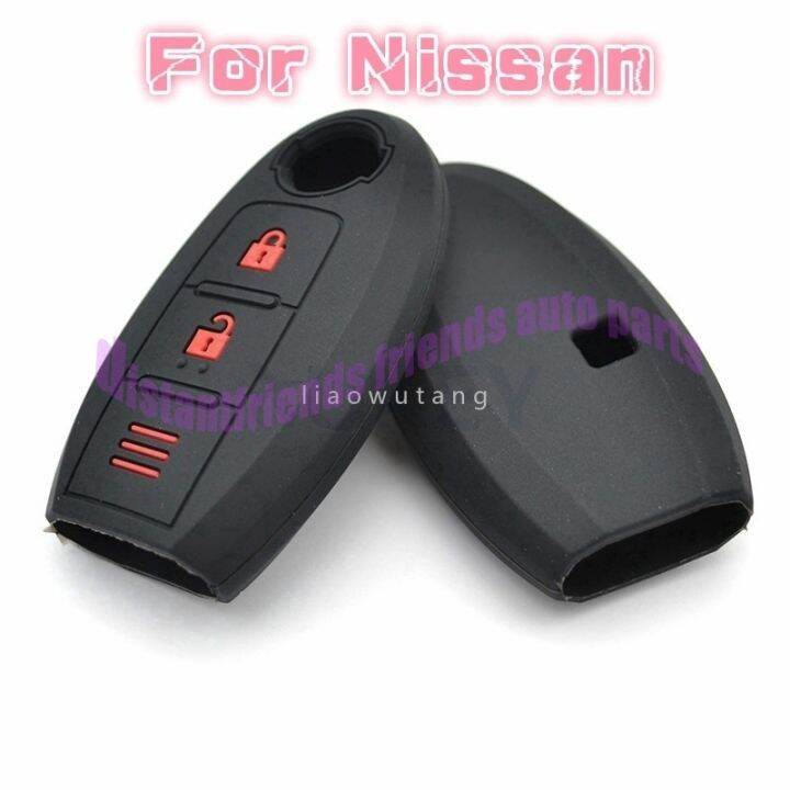 3 Button Silicone Key Case Fob For Nissan Micra Juke Note Tiida ...
