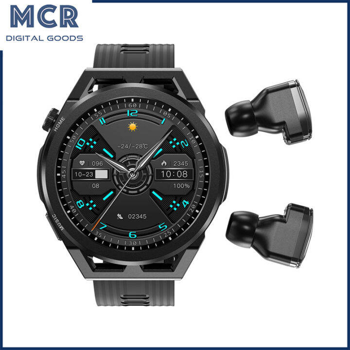 MCR N18 Smart Watch With Wireless Earbuds Built-in 4G Memory NFC ...