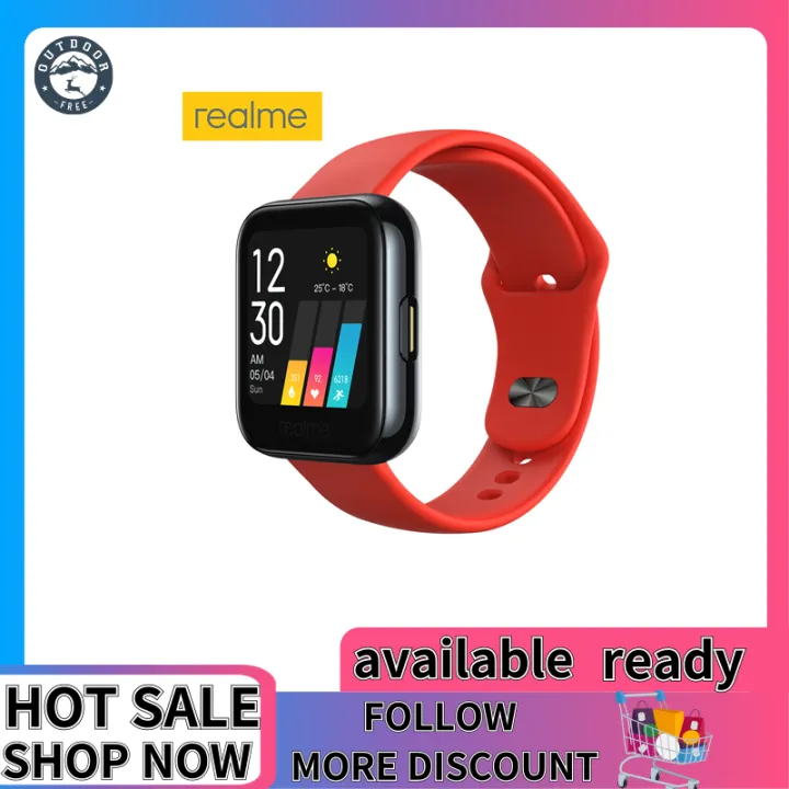 realme Smart Watch 1.4'' Touch Screen IP68 Waterproof BT5.0 realme Link ...