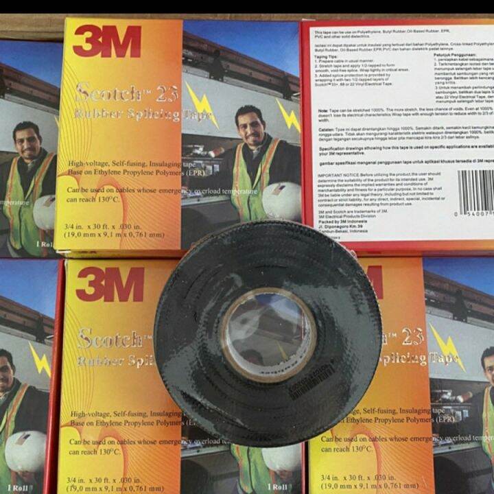 3M SCOTCH 23 ISOLASI LISTRIK / RUBBER SPLICING TAPE | Lazada Indonesia