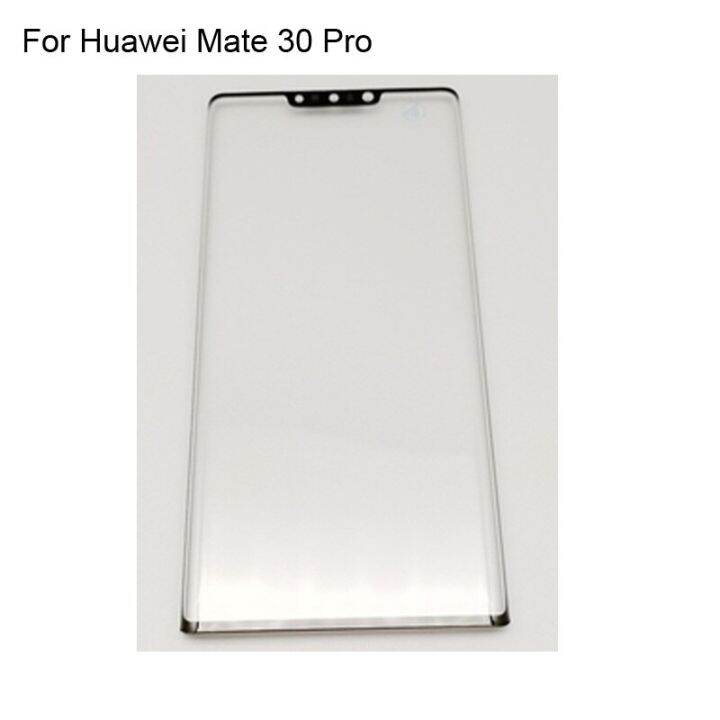 สำหรับ Mate 30 Pro กระจกด้านหน้าหน้าจอสัมผัสข้างนอกเลนส์กระจกด้านนอกสายเคเบิ้ลยืดหยุ่นสำหรับ ...