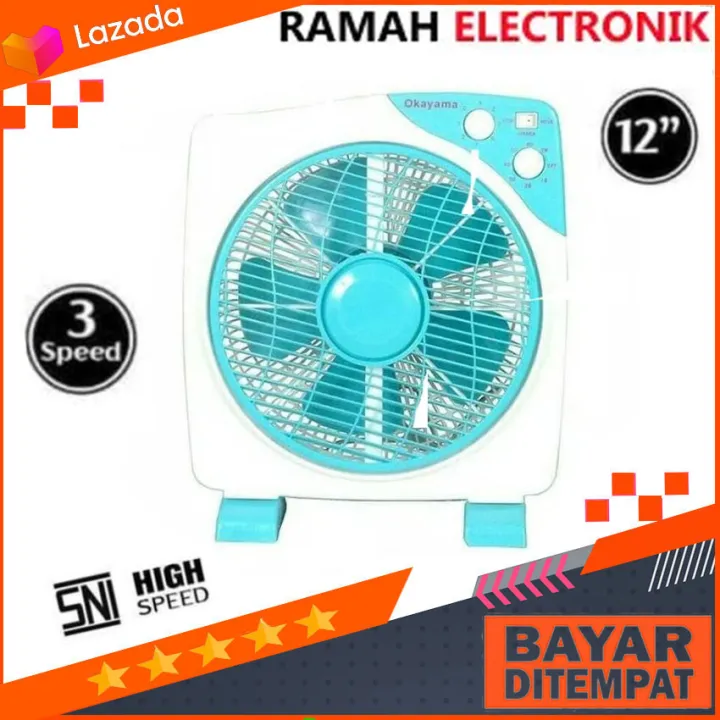 Kipas Angin Meja Box Fan Okayama Kipas Angin Kotak Meja 12 Inch ...