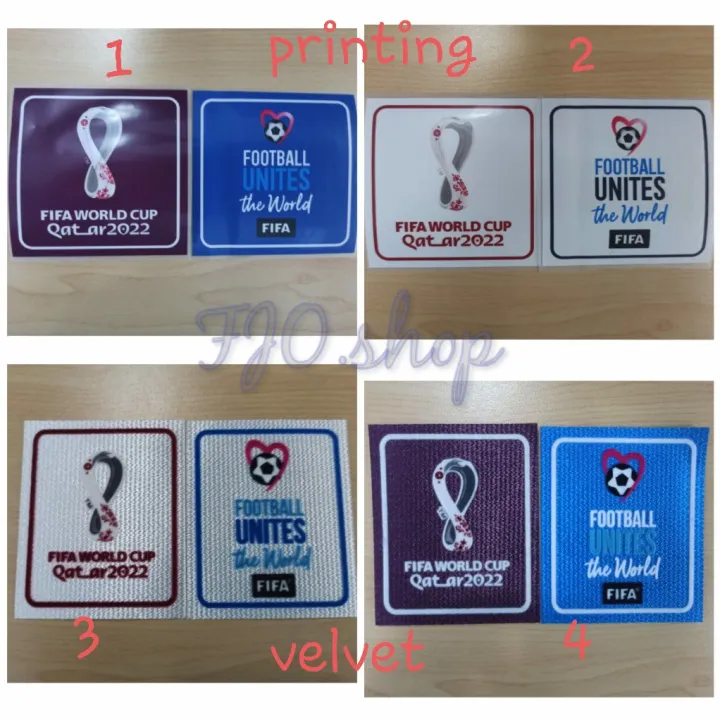 PATCH PIALA DUNIA/WORLD CUP 2022 / FIFA WORLD CHAMPION 2018 | Lazada ...