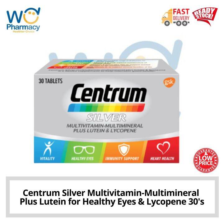 Centrum Silver Multivitamin-Multimineral Plus Lutein for Healthy Eyes ...