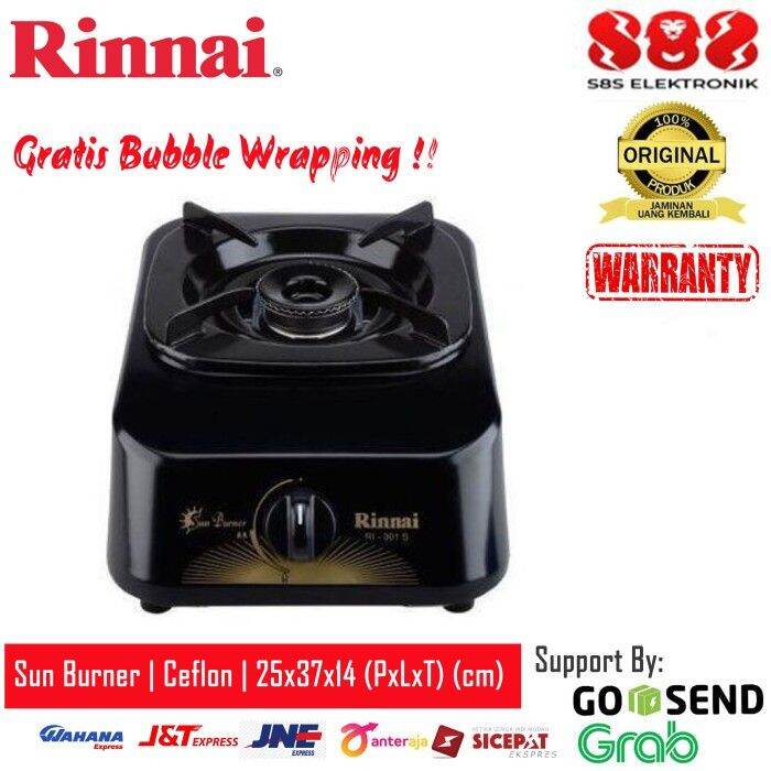 Rinnai Kompor Gas - 1 Tungku - RI-301S - Hitam | Lazada Indonesia