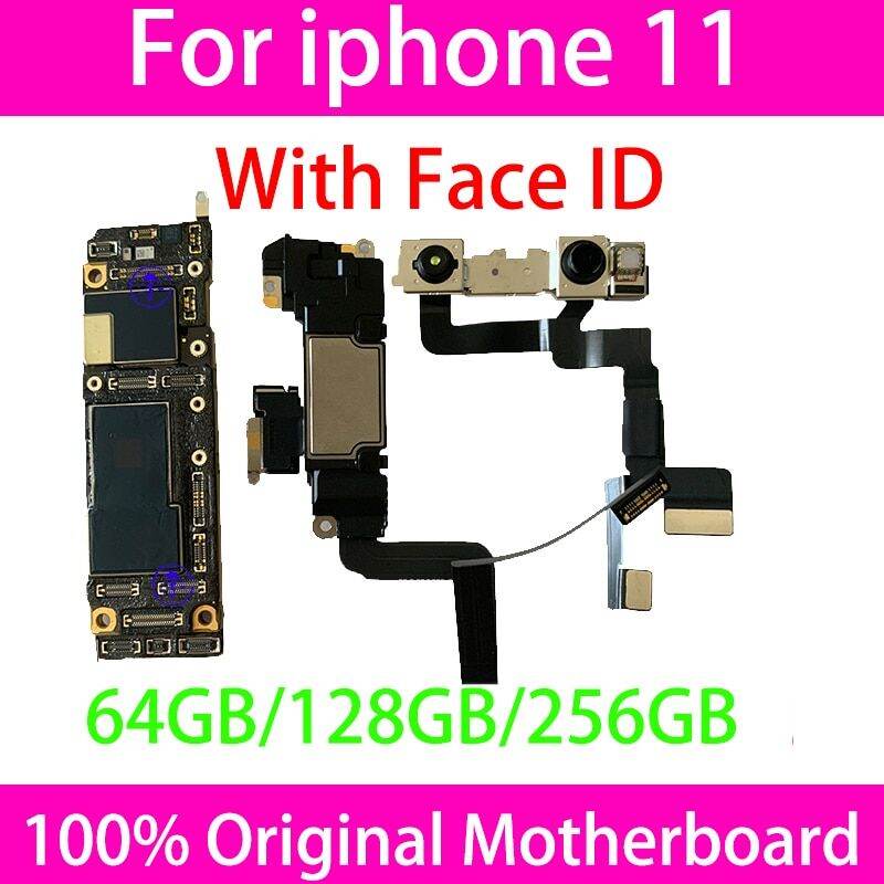 เมนบอร์ดต้นฉบับปลดล็อคสำหรับ iPhone 11เมนบอร์ดสำหรับ Iphone11 Face ID ...
