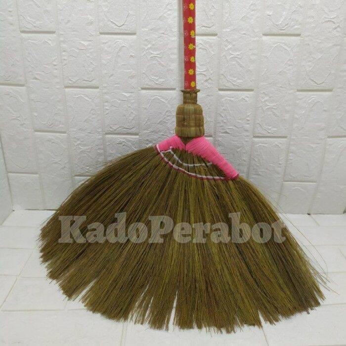 sapu padi gagang coating plastik - sapu lebar - sapu lantai kuning ...