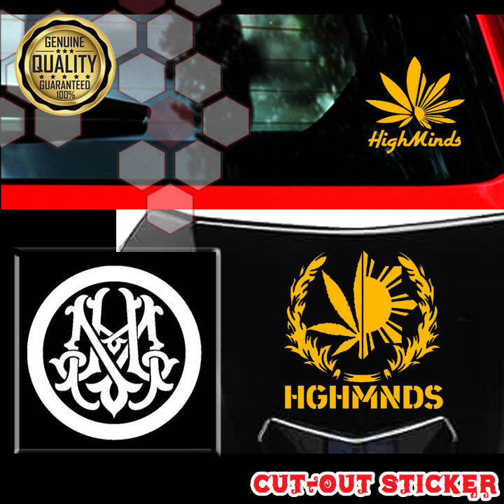 HIGHMINDS LOGO MOTORCYCLE/ CAR STICKER | Lazada PH