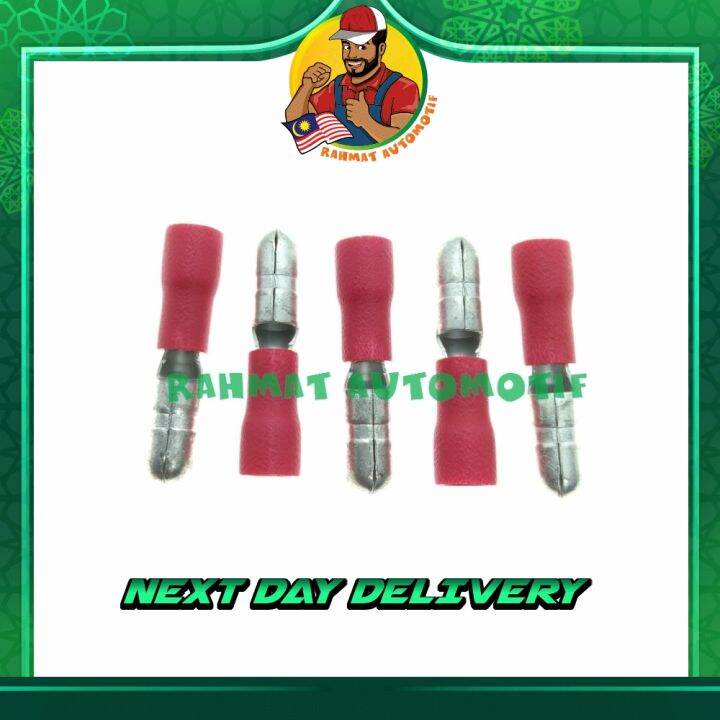 Copper Brass Female Male Insulated Connector Crimp Bullet Terminal Wire ...