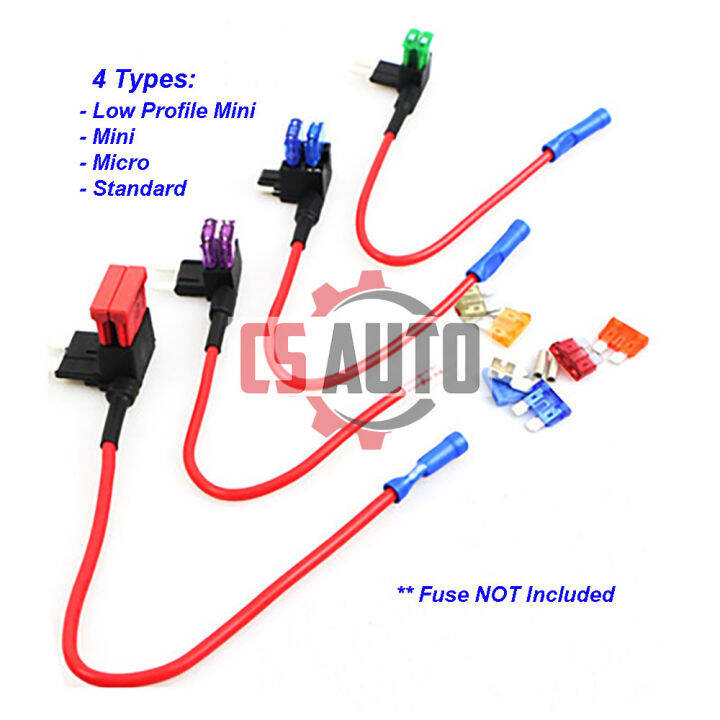Add on Fuse Holder Mini Micro Standard Add-A-Circuit Fuse Extension Car ...