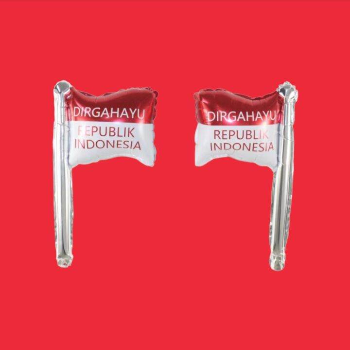 Balon Tiang Bendera Dirgahayu RI / Balon Foil 17 Agustus / Balon ...