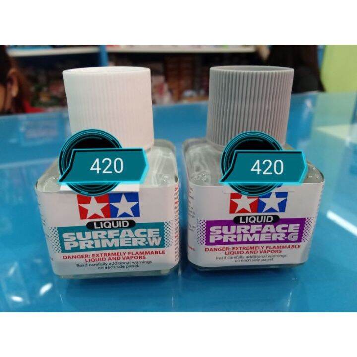 Tamiya Surface Primer Liquid White and Gray | Lazada PH