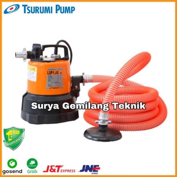 Pompa Tsurumi LSP1.4S Submersible Pompa Kuras Banjir Portable Set ...