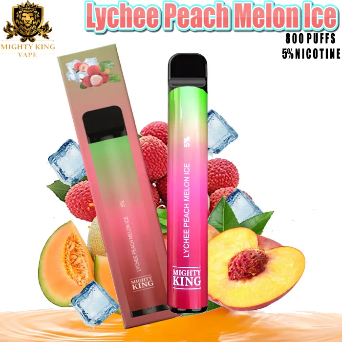LEGIT MIGHTY KING Puff Plus smoke vapers full set (800 Puffs) (LYCHEE ...