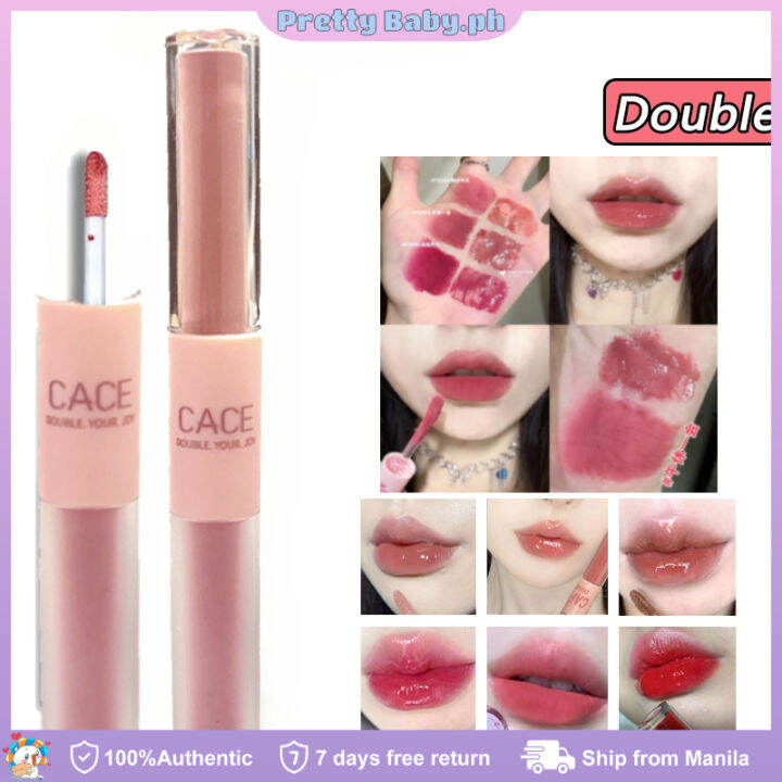 2 In1 Double Head Matte Lipstick Liquid Set Waterproof Silk Velvet Lip ...