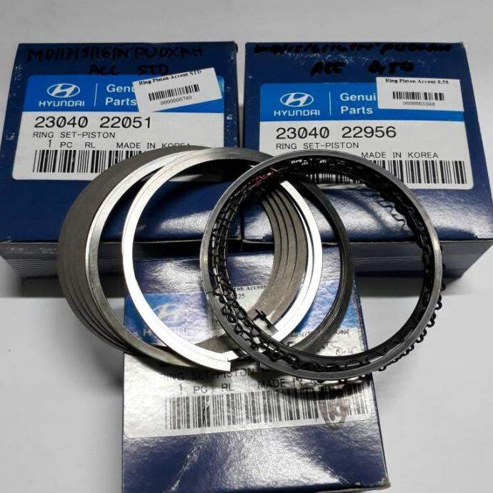 Ring Set Piston Hyundai Accent/Cakra Oversise Std.,0.25,0.50 | Lazada ...