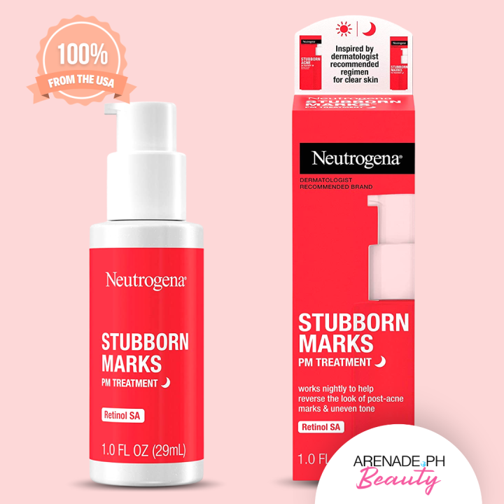 Neutrogena Stubborn Marks PM Treatment Retinol SA, 1.0 fl.oz / 29ml ...