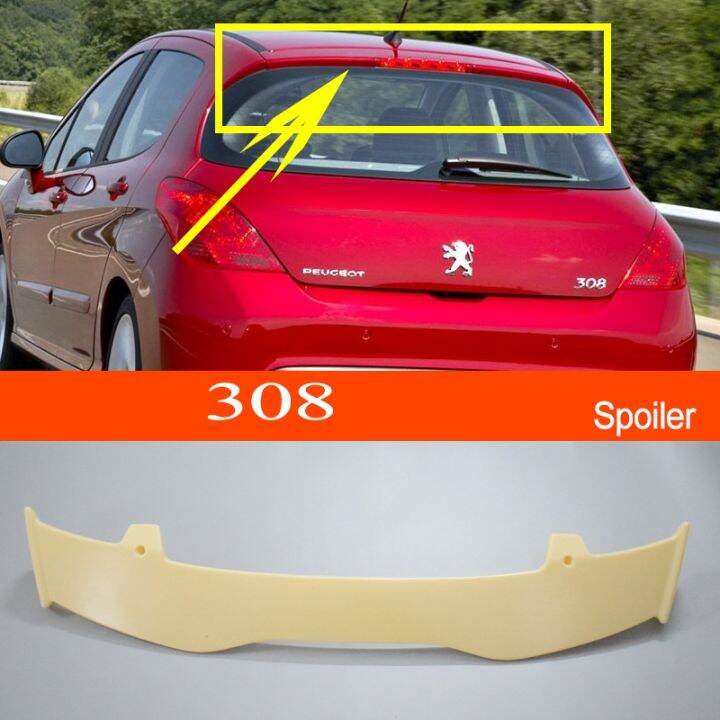 xps 308 ABS Rear Trunk Wing Top Spoiler for Peugeot 308 Hatchback | Lazada