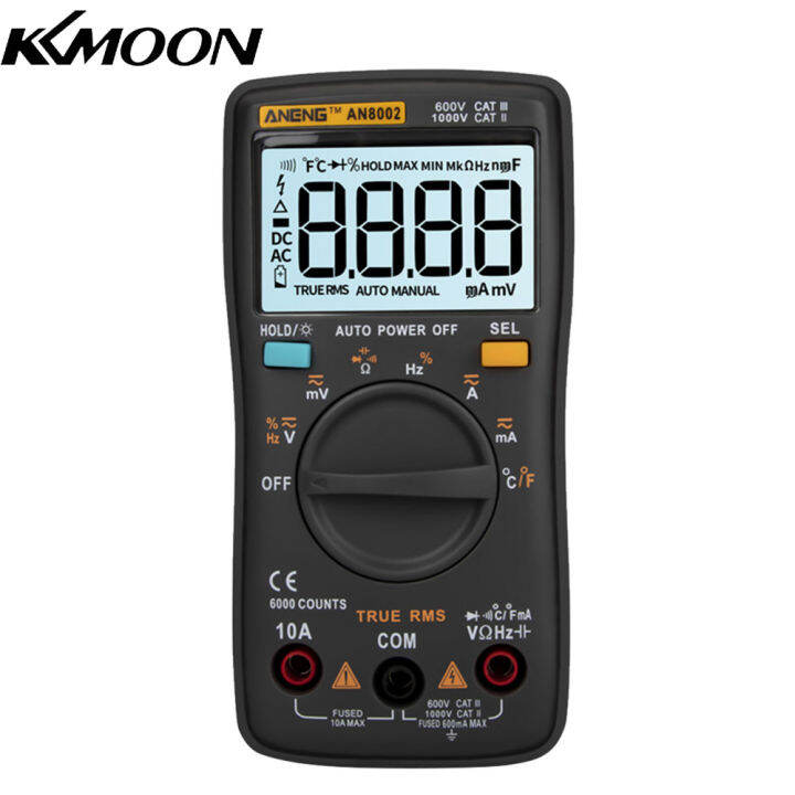 ANENG AN8002 6000 Counts True RMS Multifunctional Digital Multimeter ...