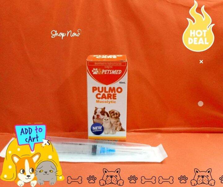 PULMOCARE Syrup for Dog and Cat 60ml with FREE SYRINGE | Lazada PH