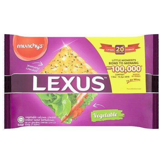 Munchy's Lexus Vegetable Calcium Cracker/Biskut Lemak Sayur/蔬菜.梳打饼 200g ...