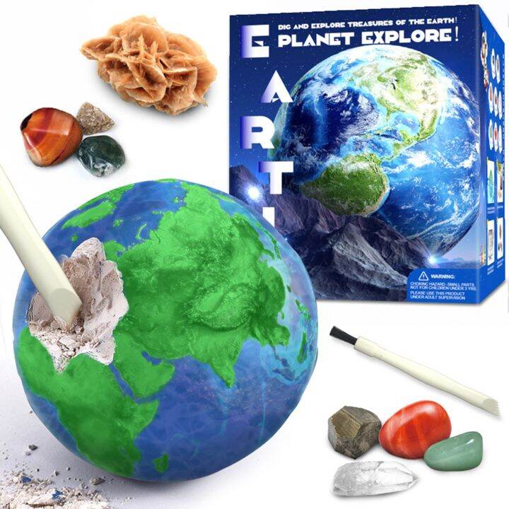 Gemstone Dig Kit Geographic Mega Excavation Kit Discovery Crystals ...