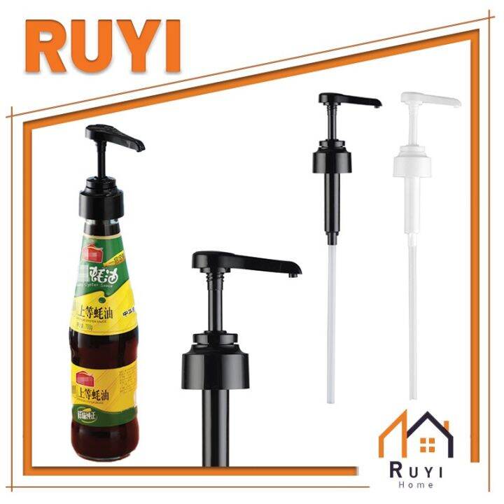 Bottle Pump Dispenser Household Squeeze Oyster Sauce Chili Tomato Sauce ...