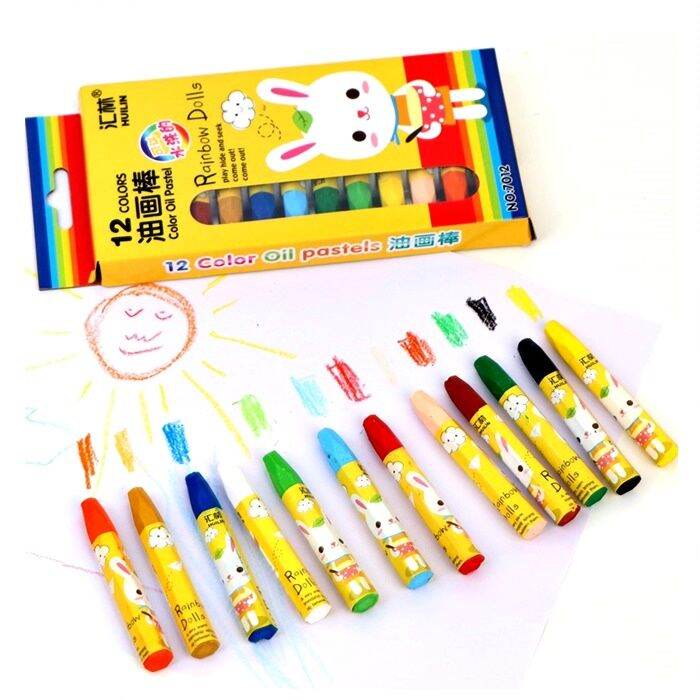12 Colour Oil Pastel drawing sets | Lazada