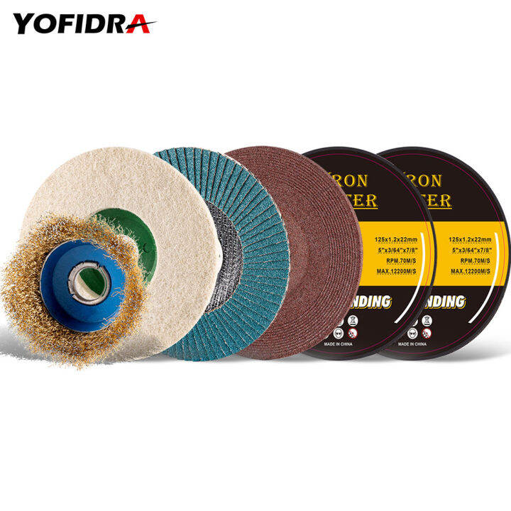 Yofidra 8PCS 125MM Angle Grinder Wheel Disc Grinding Wheel Cutting ...
