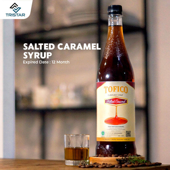 Tofico Salted Caramel Syrup - Sirup Premium Rasa Karamel Gurih 1000 ml ...
