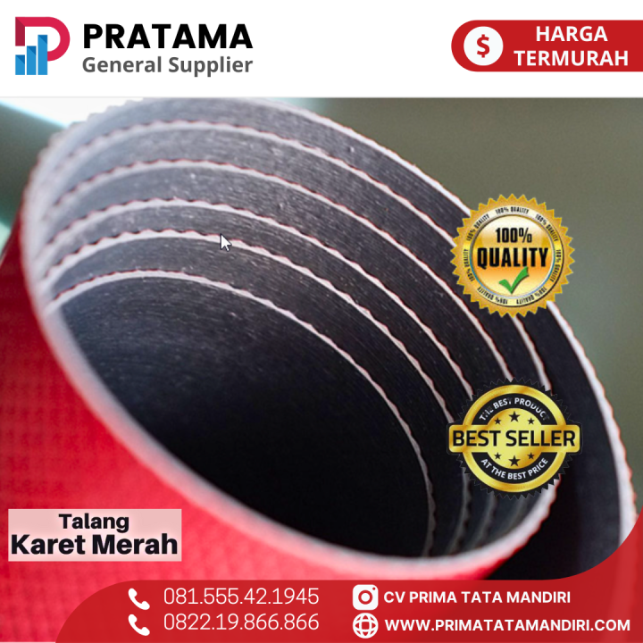 Karpet Talang Karet Merah Hitam ROLL TEBAL Lebar 50cm TALANG AIR ATAP ...