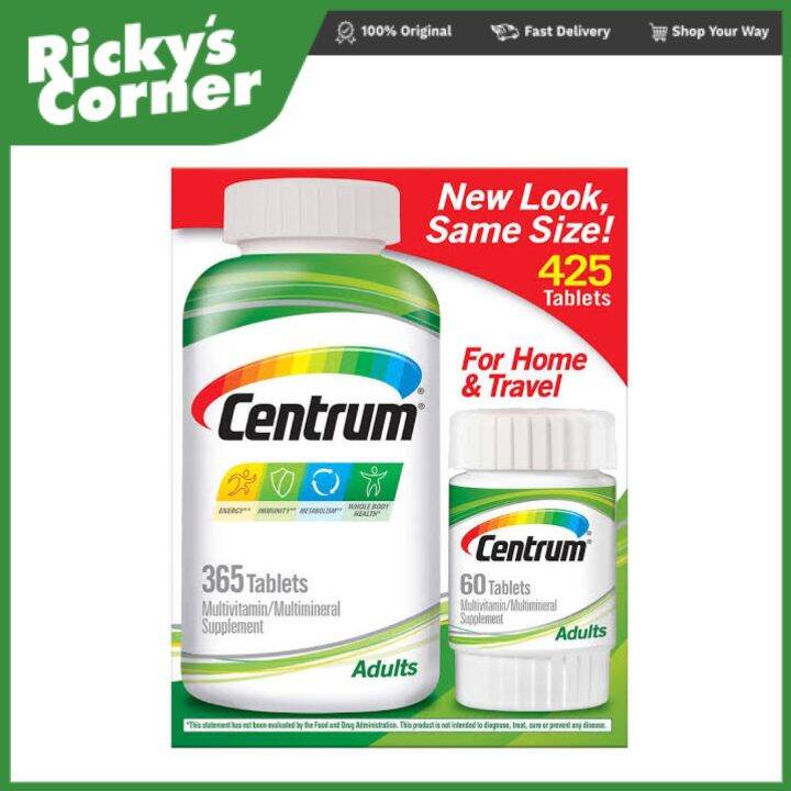 Centrum Multivitamins 365 + 60 Tablets | Lazada PH