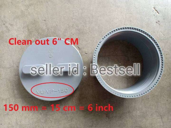 CO clean out PVC cap dop tutup drat CM 5" 6" 5 6 inch in biasa pakai ...