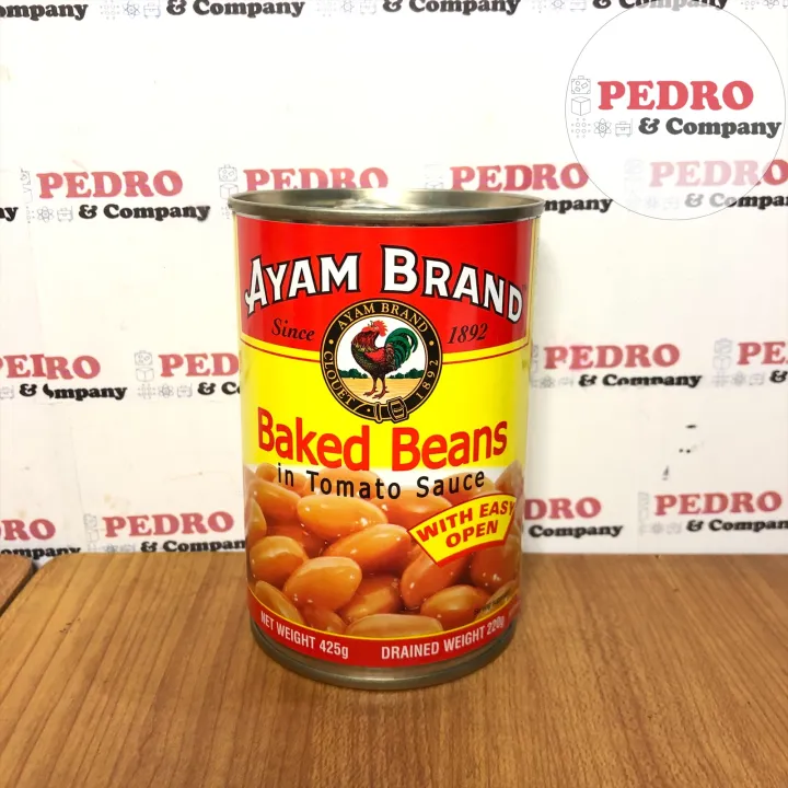 Ayam brand kacang dalam saus tomat / baked beans tomato sauce 425 gr ...