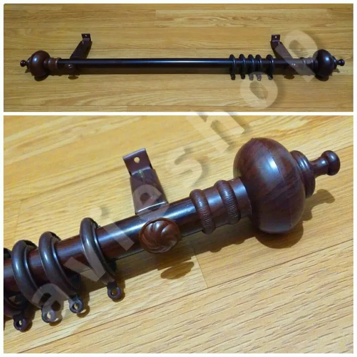 Rel Rail Batang Gorden Motif Kayu Tua 76-100cm | Lazada Indonesia